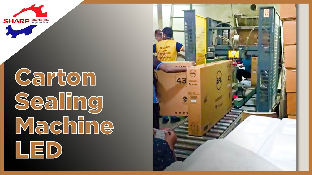 Automatic LED TV Carton Packing Machine | LED TV Carton Packaging ...