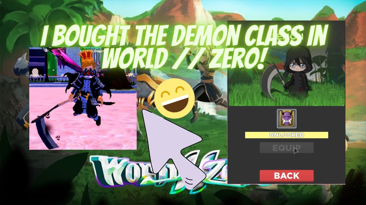 I bought the Demon Class in World // Zero! | Roblox - YouTube