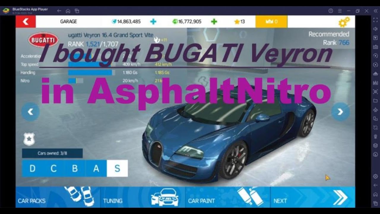 Purchasing Bugatti in asphalt nitro - YouTube