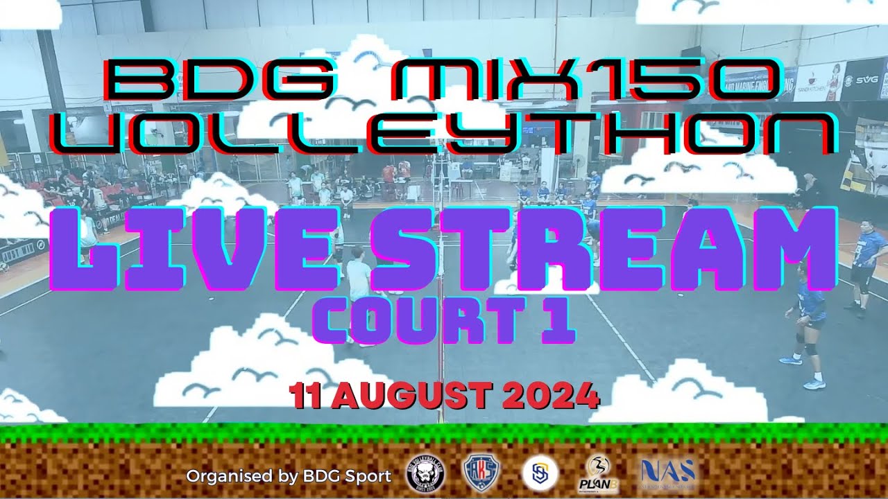 BDG Mix150 Volleython - Live Stream Court 1 - YouTube