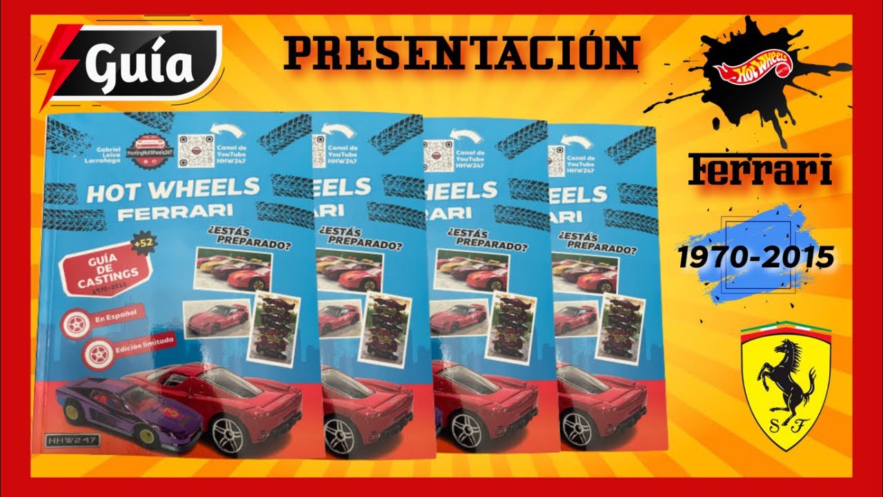 GUÍA FERRARI 🔥 Presentación OFICIAL Guia Hot Wheels CASTINGS FERRARI ...