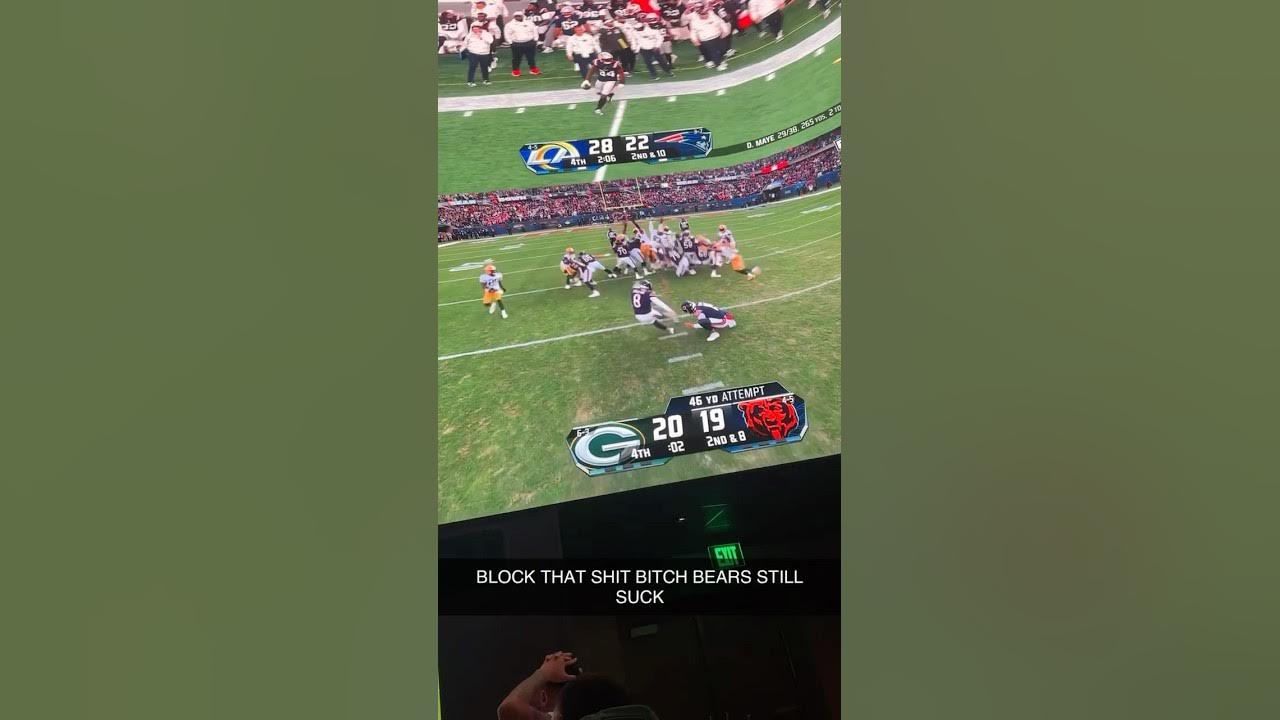 DA BEARS STILL SUCK ‼️‼️😭😭😂 PACKERS WIN 20-19 OFF A BLOCKED GAME WINNING FIELD GOAL 🔥🙏🏼🤞🏼😂 - YouTube