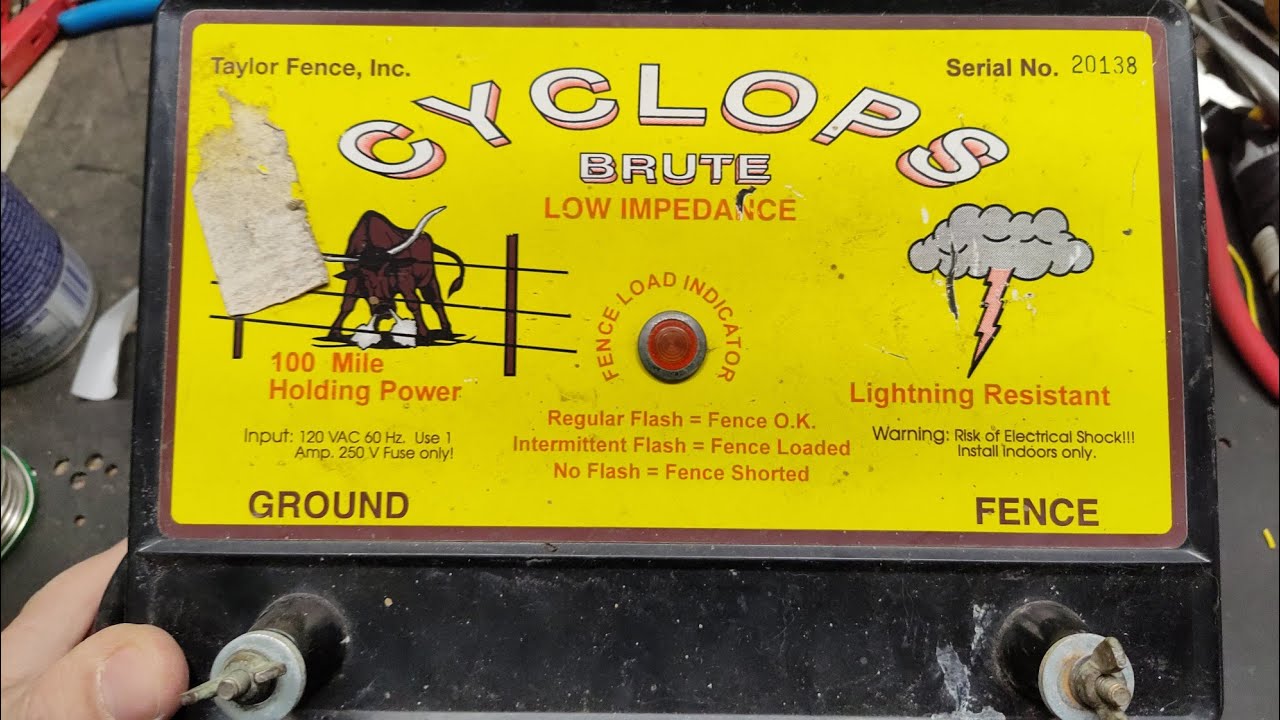 Cyclops Brute Fence Charger Repair | We Sell Cyclops Repair Parts - YouTube