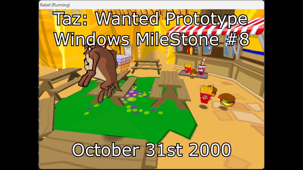 Taz: Wanted Prototype - Windows - MileStone #8 - October 31st 2000 ...