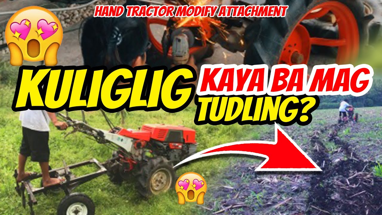 Hand Tractor / Kuliglig DIY attachment plow - YouTube