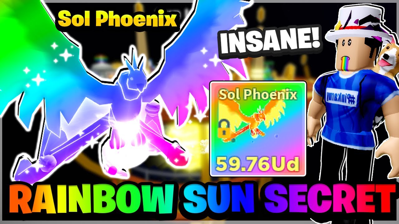 I HATCHED A FULL TEAM OF SECRET RAINBOW SOL PHOENIX - ROBLOX CLICKER ...