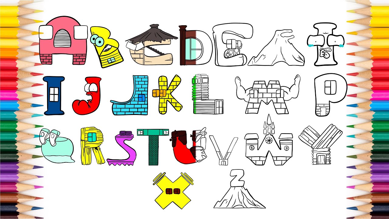 Alphabet lore House changed colors Coloring page / Syn Cole - Gizmo ...