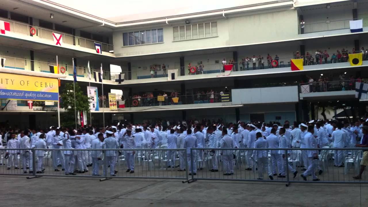 Tossing of Pershing Cap of Batch Admiral - YouTube