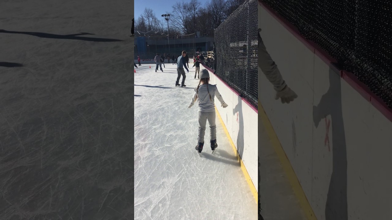 Ice skating at Lasker Rink in Central Park - YouTube