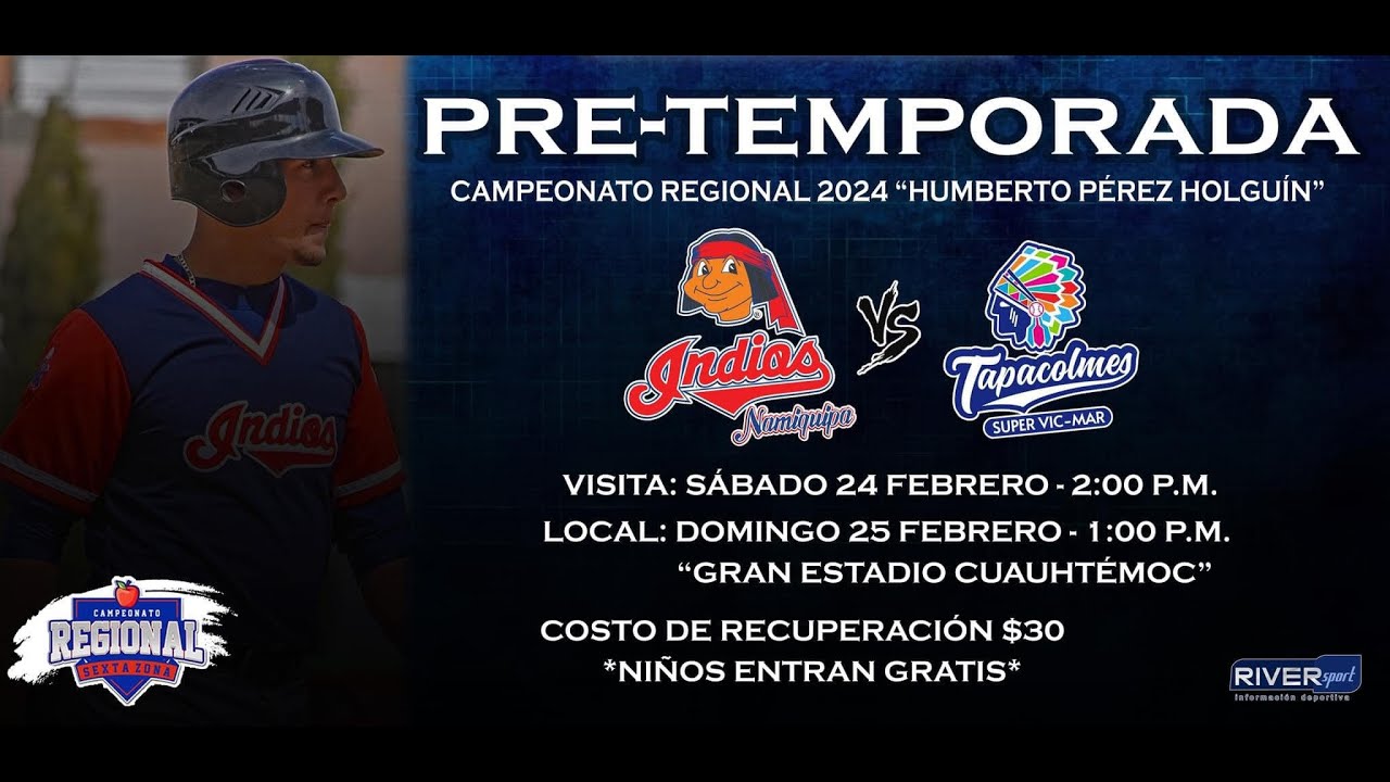 PRE-TEMPORADA Indios de Namiquipa Vs Tapacolmes Super Vic-Mac - YouTube