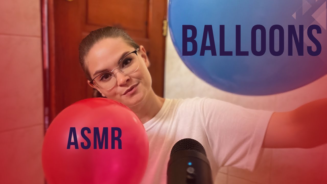 ASMR BALLOONS | blowing, tapping & scratching | NO Talking - YouTube