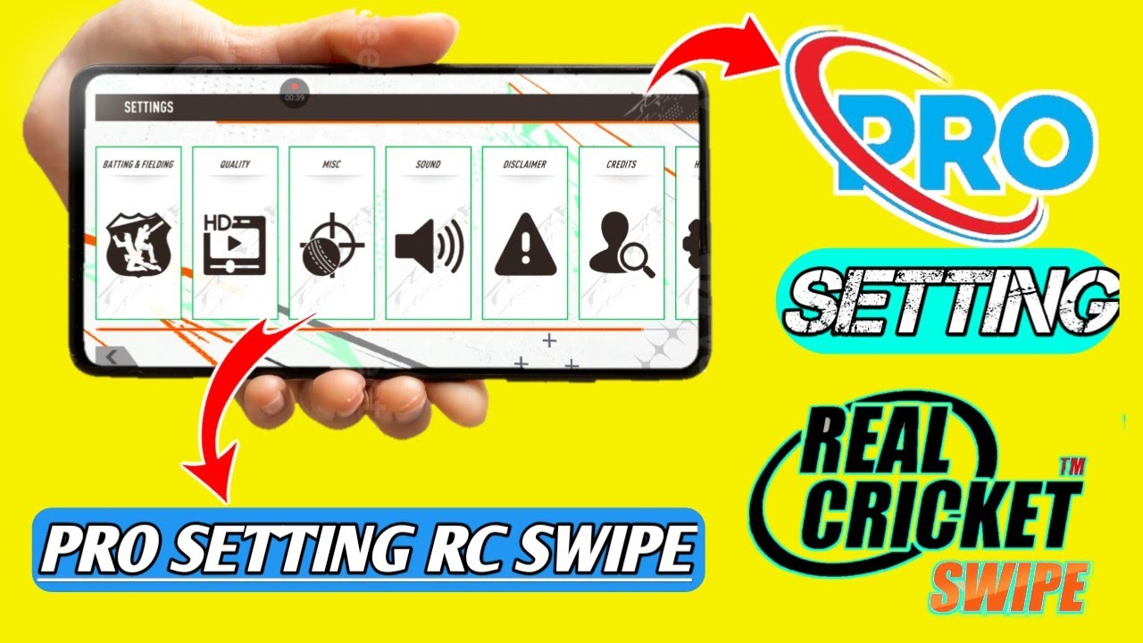 How to control real cricket swipe setting in Real Cricket Swipe - YouTube