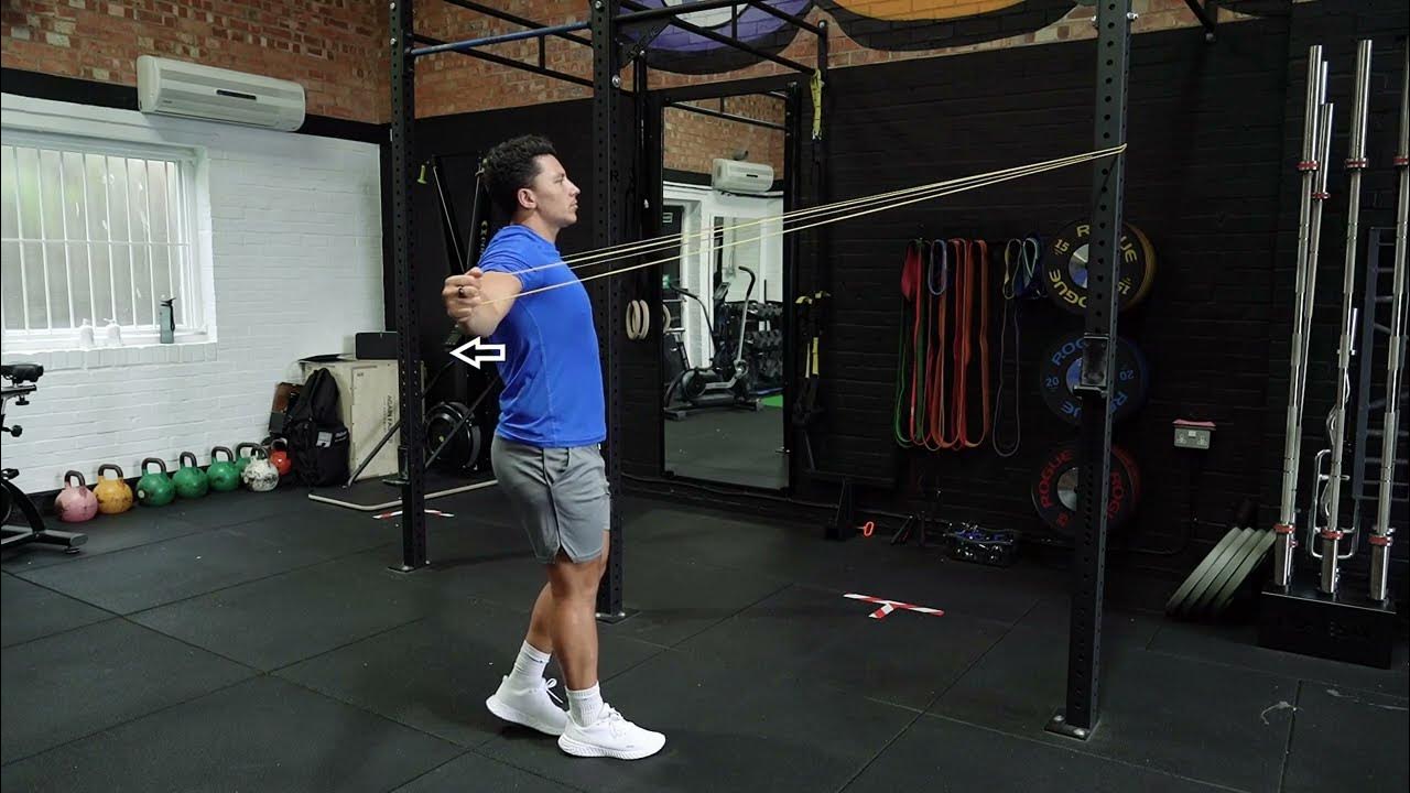 Banded Reverse Fly | Band | Strength and Conditioning Exercises - YouTube