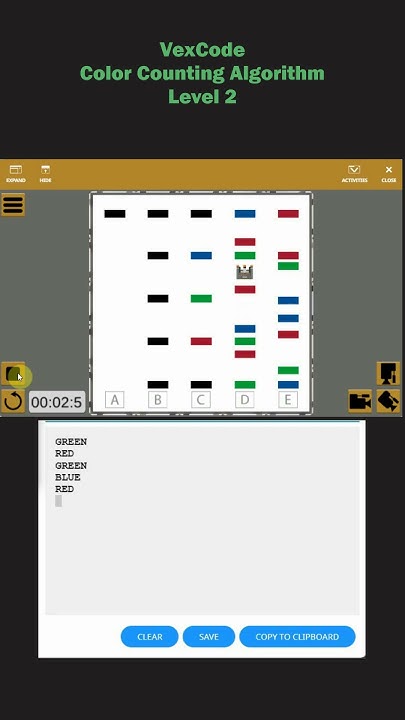 Color Counting Algorithm Level 2 Vexcode Vr Coder C Programmer Programming Coding Vexcodevr