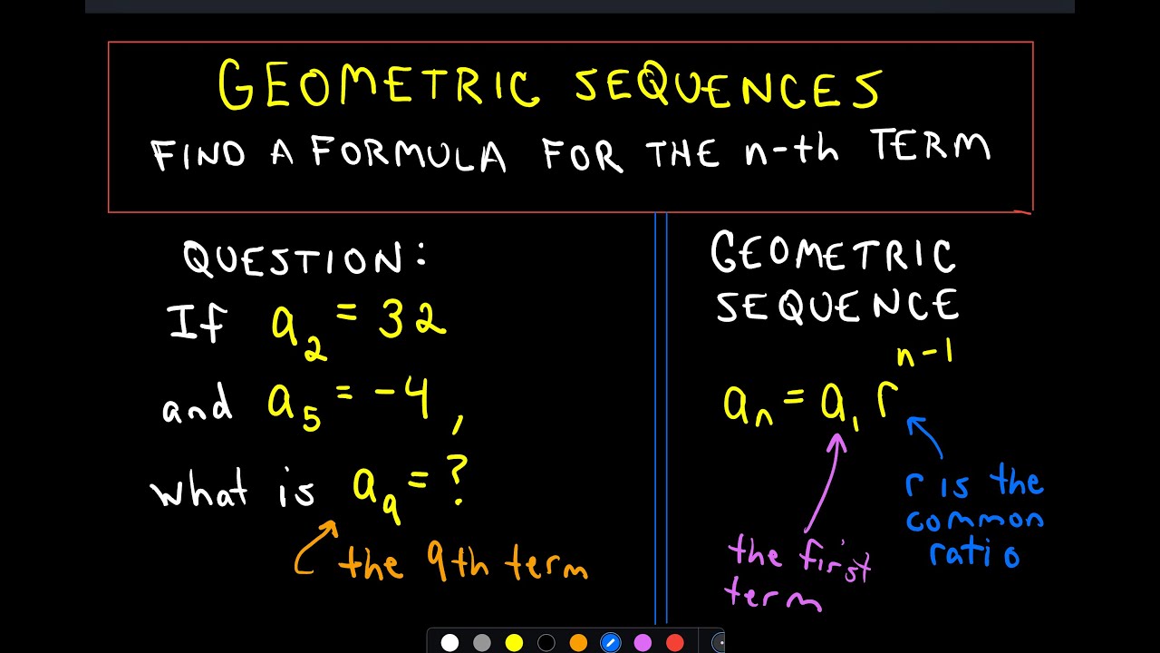 Geometric Sequences: A Formula for the' n - th ' Term , Part 2 - YouTube