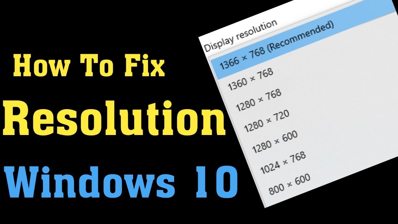 How To Fix Screen Resolution Problem In Windows 10 Fit To Screen Best how-to-fix-screen-resolution-problem-in-windows-10-fit-to-screen-best