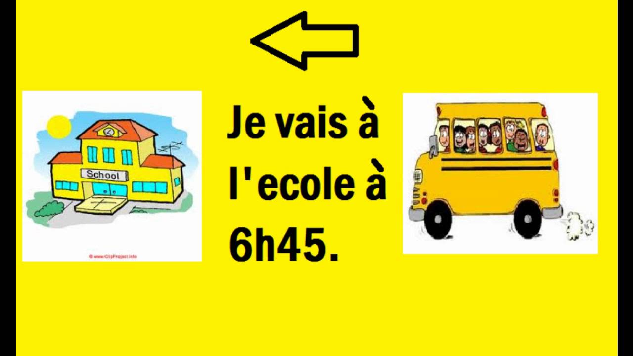 French project my daily routine - YouTube