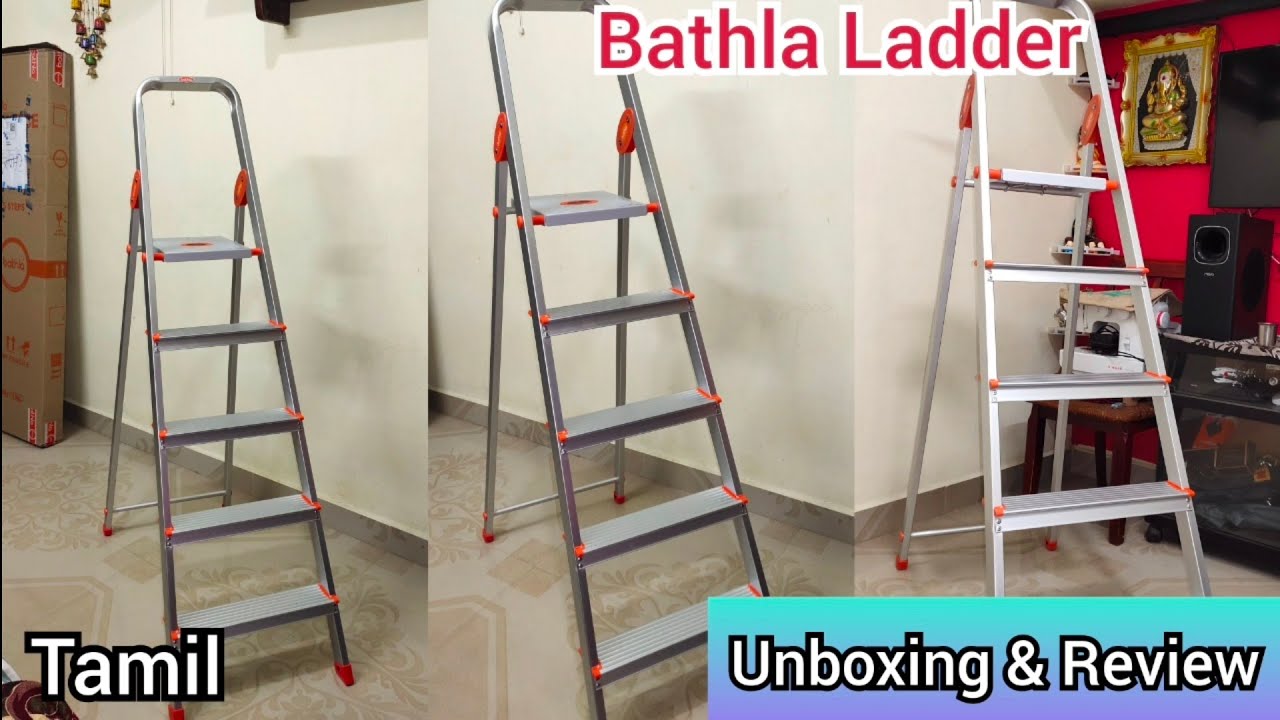 Bathla Advance 5-Step Foldable Ladder / Rs.3000/ Best Foldable Ladder ...