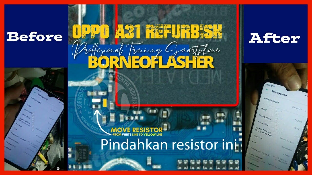 Cara merubah oppo A31 REFURBISHED ke oppo ASLI - YouTube