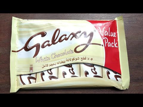 Galaxy white chocolate value pack unpacking and review - YouTube