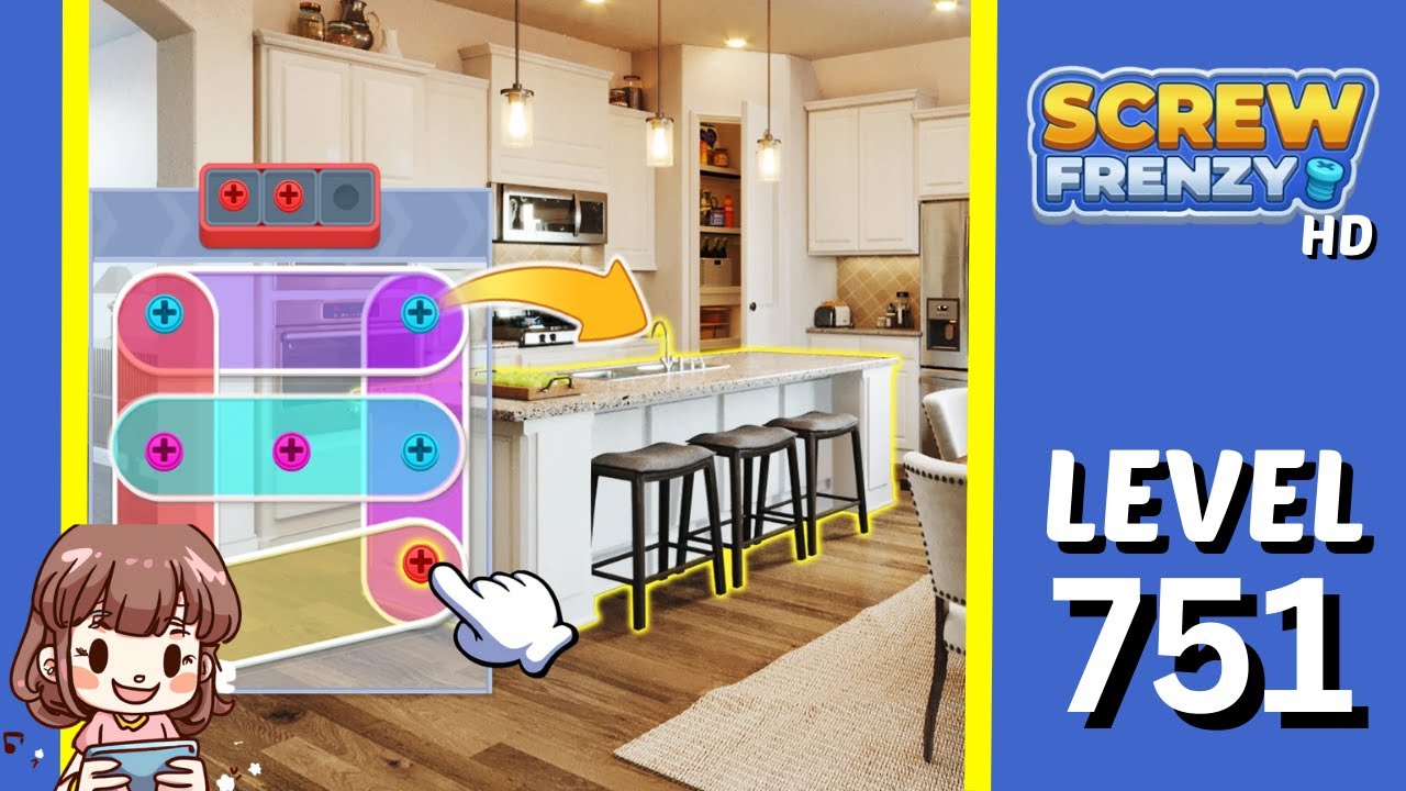 Screw Frenzy Level 751 Solution Walkthrough - YouTube