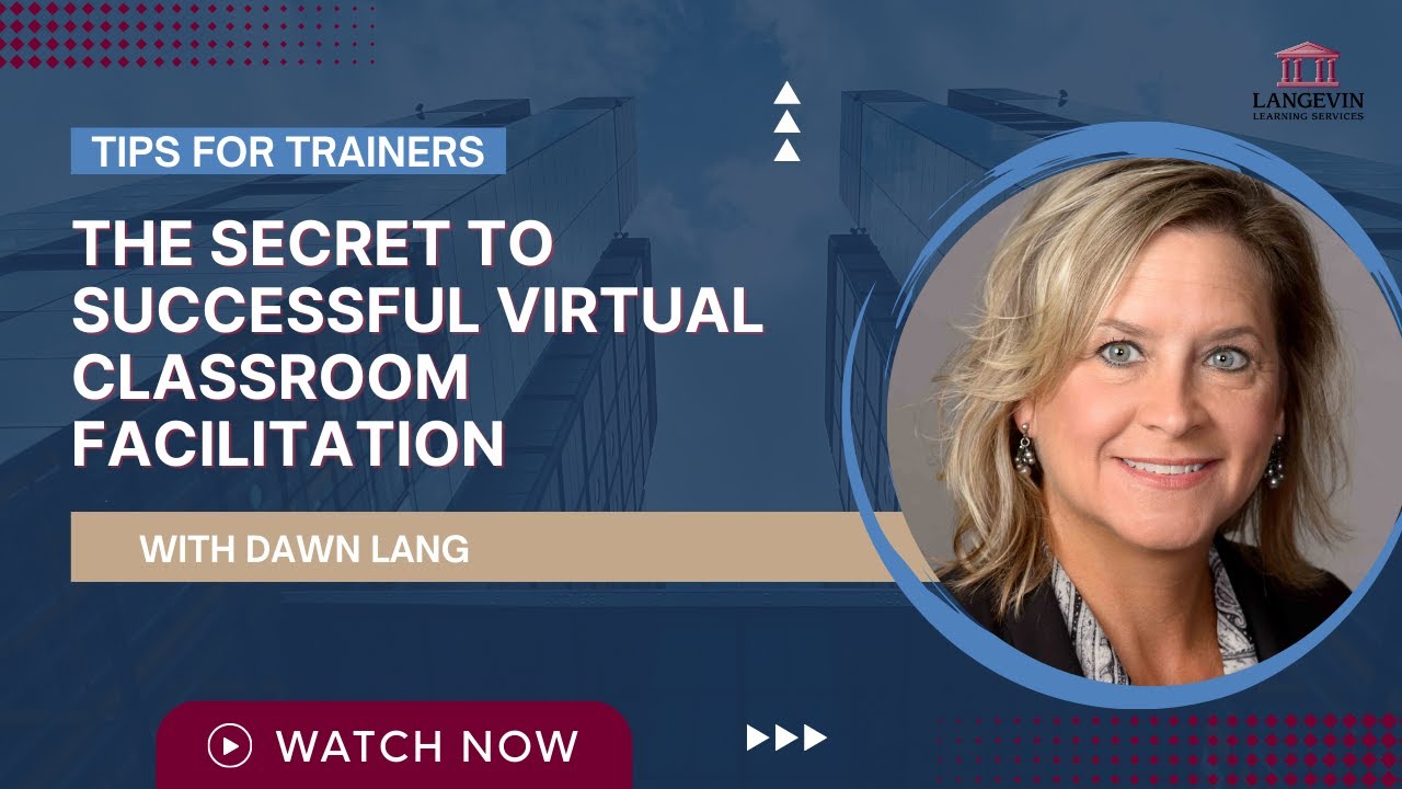 The Secret to Successful Virtual Classroom Facilitation - YouTube