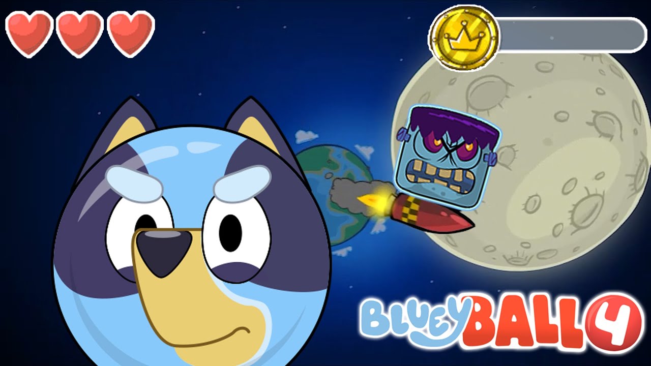 Bluey Ball - All Levels - Battle for the Moon - Bluey Ball Gameplay ...
