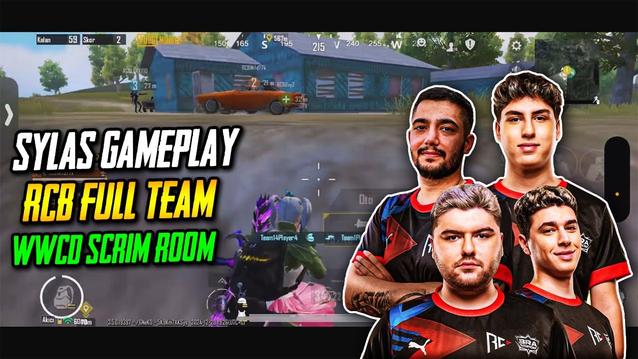 PUBG Mobile Turkey : Sylas Gameplay RCB Full team scrim room WWCD - YouTube