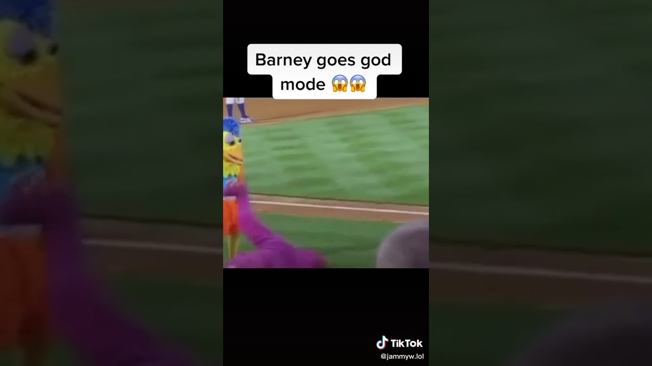 barney goes god mode - YouTube