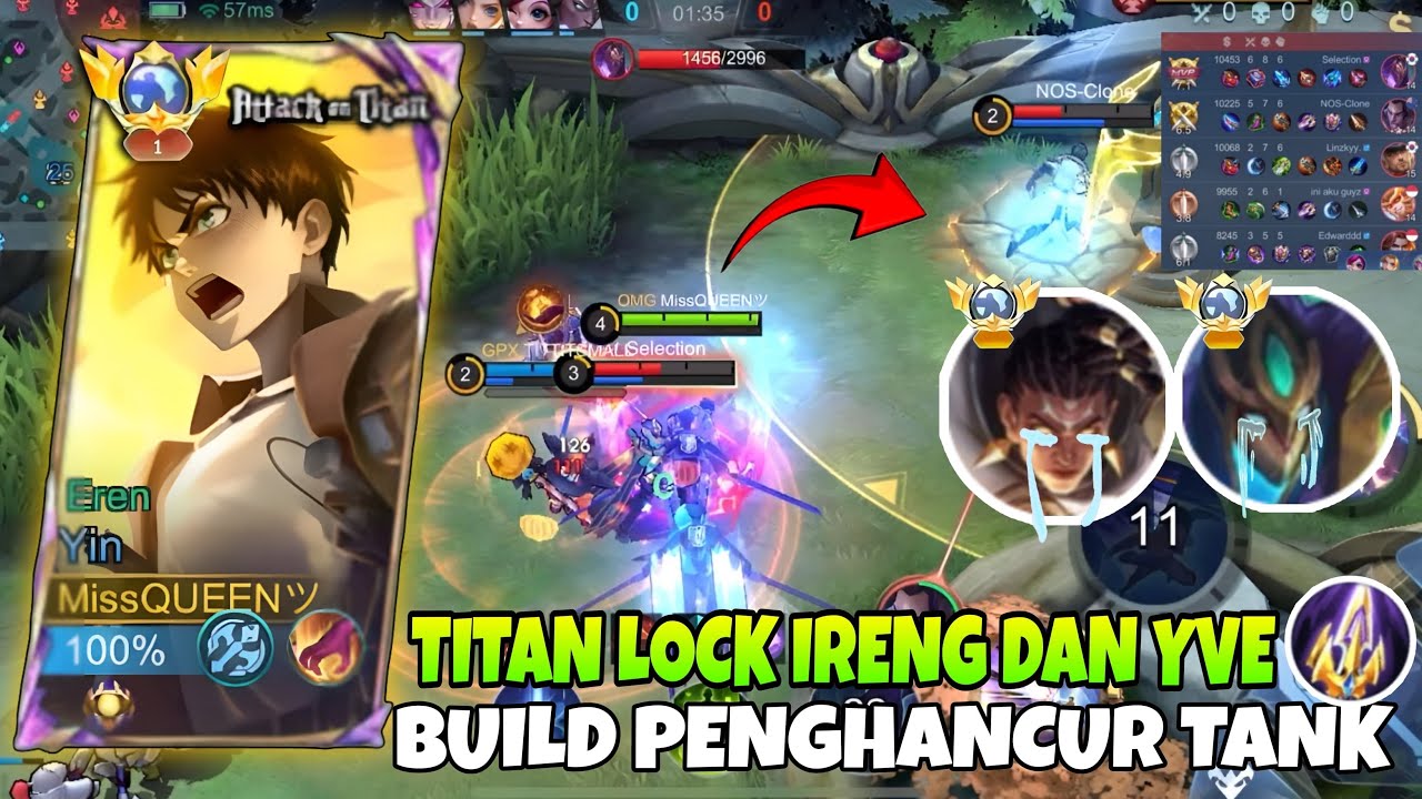 TITAN KOK PAKE CELANA !! - YIN HYPER LOCK BRODY AND YVE SAMPAI DI BASE - BEST BUILD YIN 2024 ...