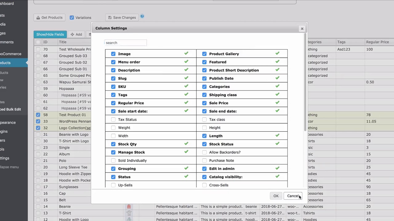 WooCommerce Advanced Bulk Edit - Bulk adding tags - YouTube