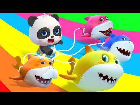 Baby Shark Dance | Baby Shark | Nursery Rhymes | Baby Panda - Kids Songs