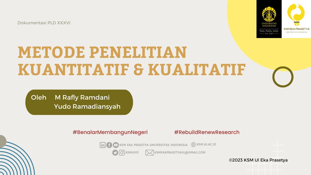 Sekolah KSM UI EP 2023 - Metode Penelitian - YouTube