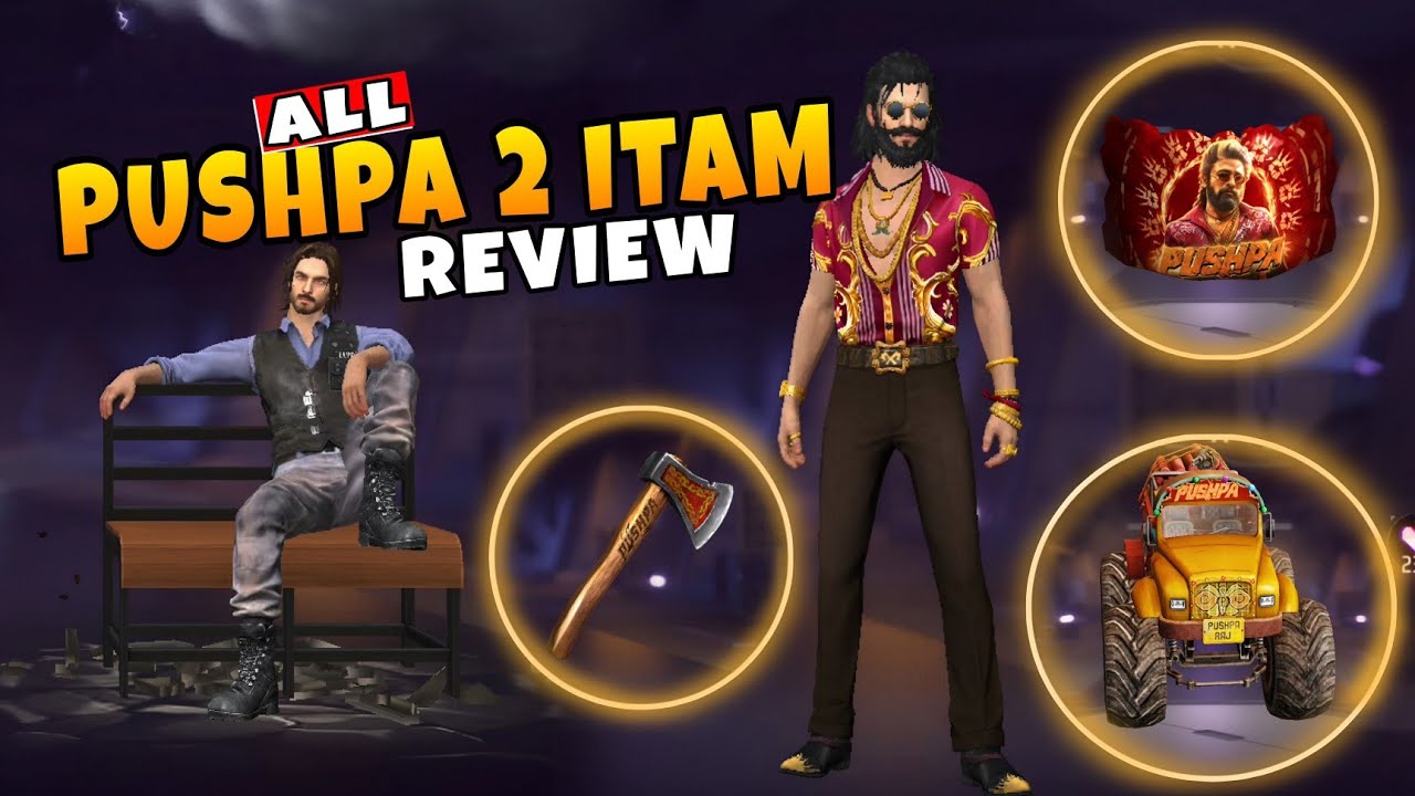 FREE FIRE ALL PUSHAP 2 ITAM || FF ALL PUSHPA 2 ITAM || ALL PUSHPA 2 ...