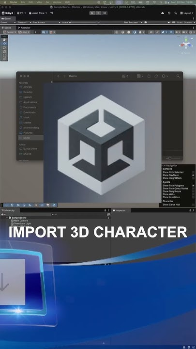 How to Import 3D Character Unity #shorts #gameshorttutorial - YouTube