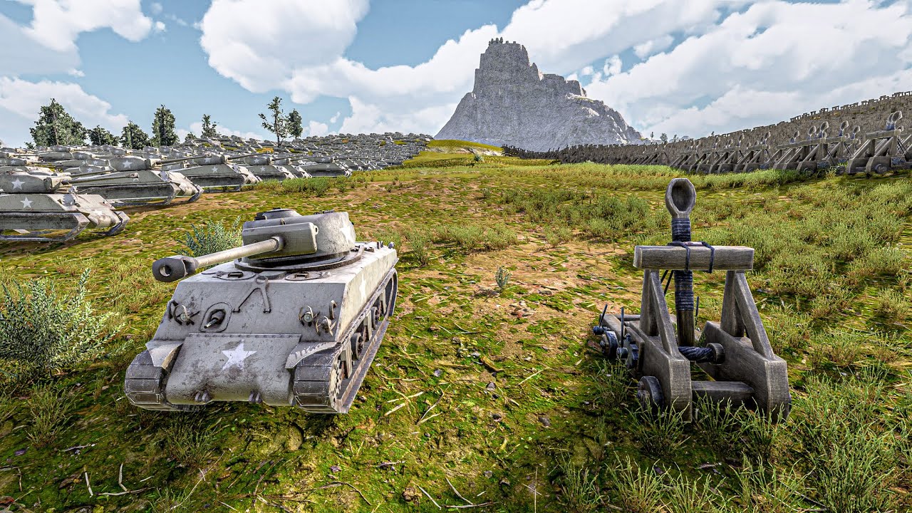 5000 TANKS vs 100000 CATAPULTS - Ultimate Epic Battle Simulator 2 UEBS ...