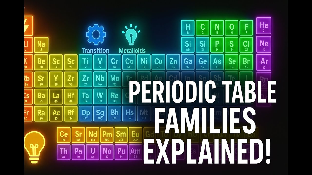 Periodic Table Families - Spanish - YouTube