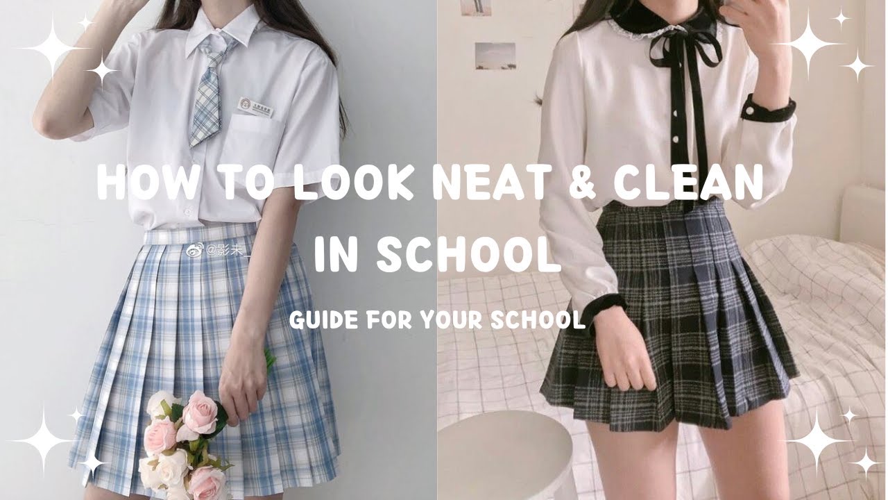 how to look neat & clean in school 🌸💌| without makeup |tips for girl ...