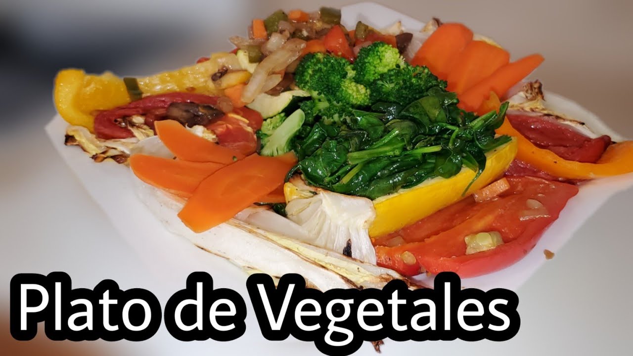 Plato con Vegetales receta saludable - YouTube