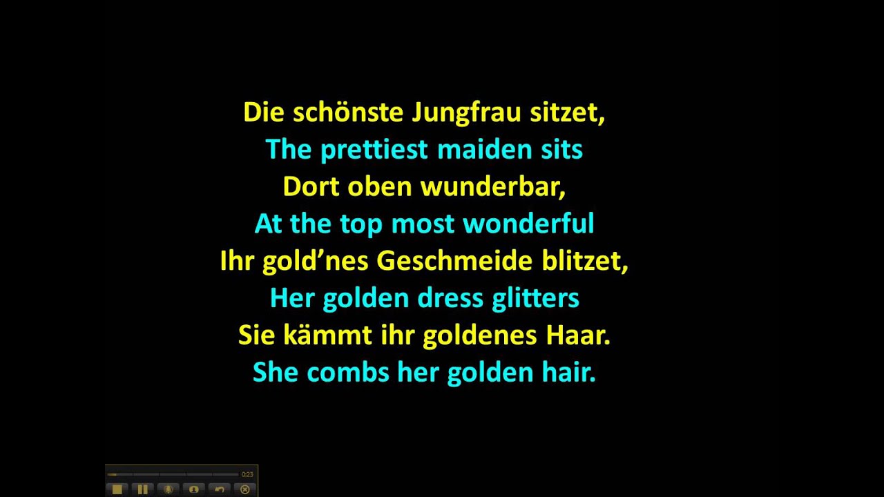 die Lorelei - Heinrich Heine - www.germanforspalding.org - YouTube