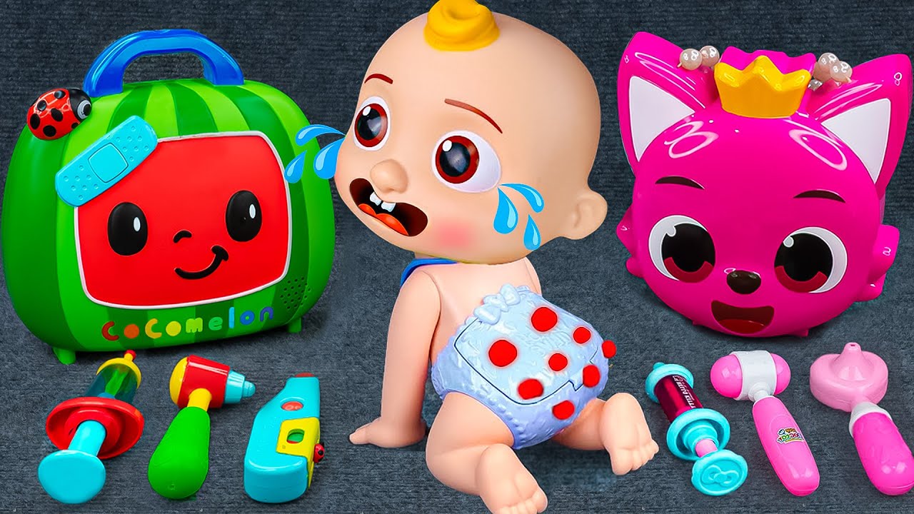 63 Minutes Satisfying Unboxing Pinkfong Doctor Set ASMR, Ambulance Toys ...