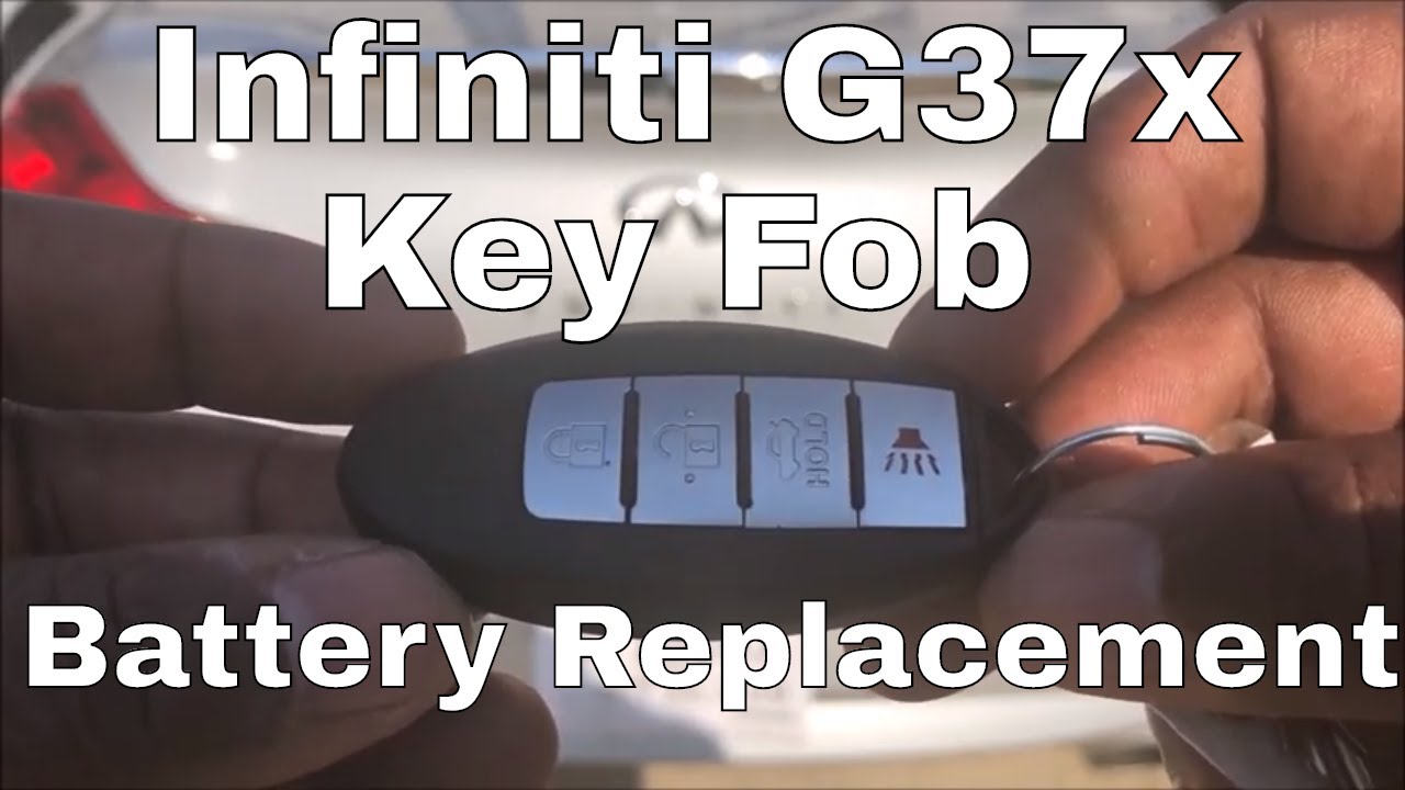 How To Replace The Key Fob Battery On A Infiniti G37x 2010 - YouTube