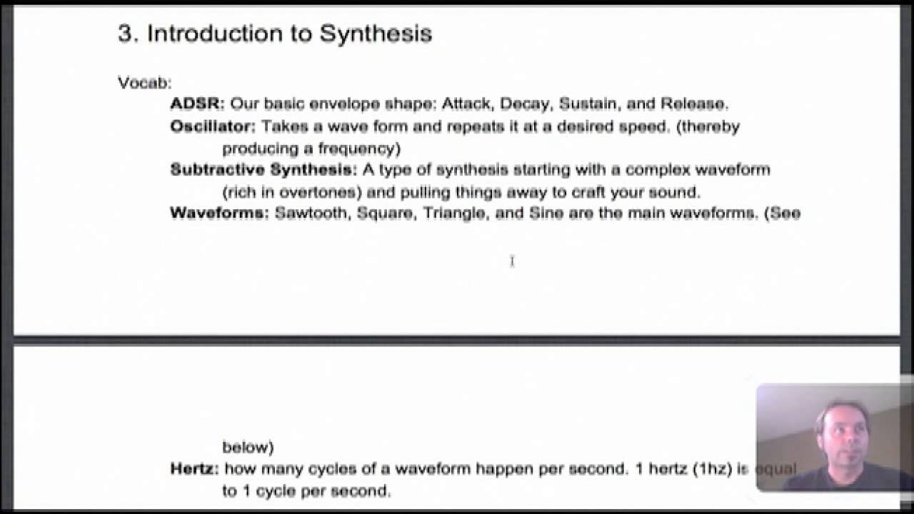 INTRO TO ELECTRONIC MUSIC. INTRODUCTION TO SYNTHESIS by J Anthony Allen ...