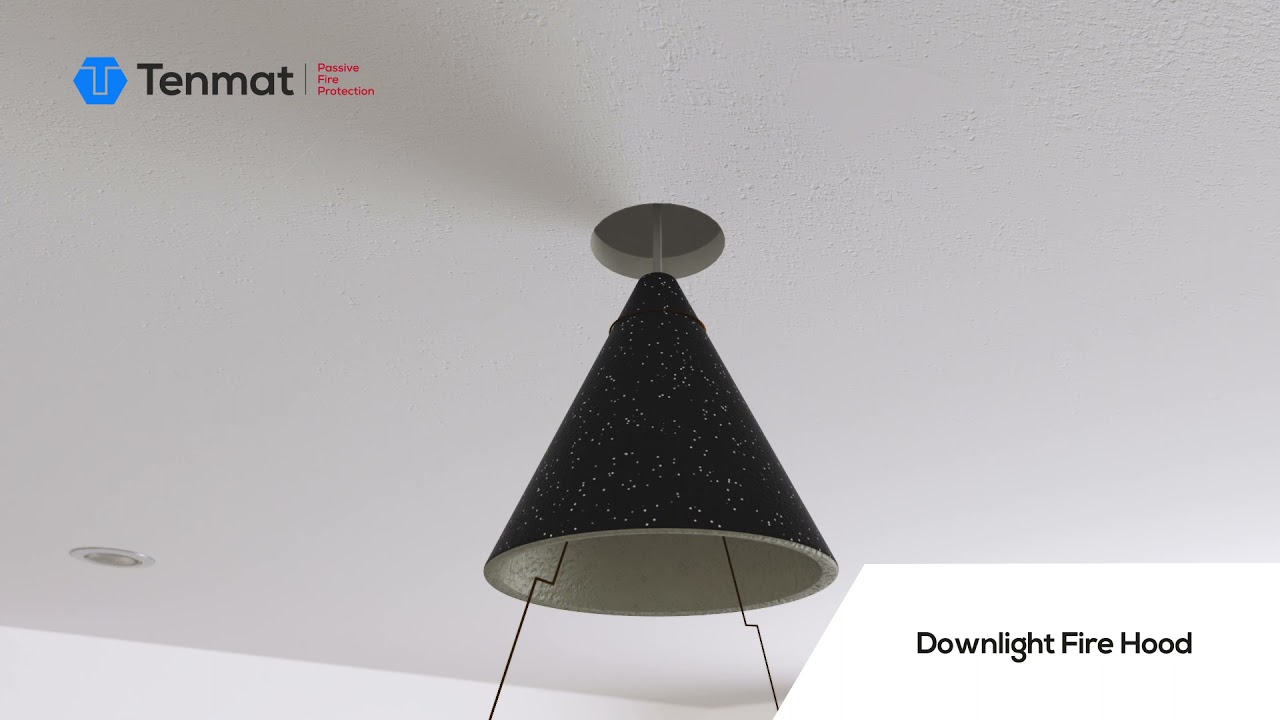 Tenmat Downlight Fire Hood - Passive Fire Protection - YouTube