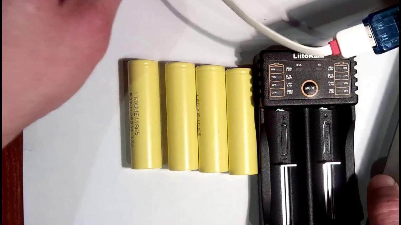 LG HE4 LGDBHE41865 3,7V 2500mAh 18650 Rechargeable Lithium Ion Battery ...