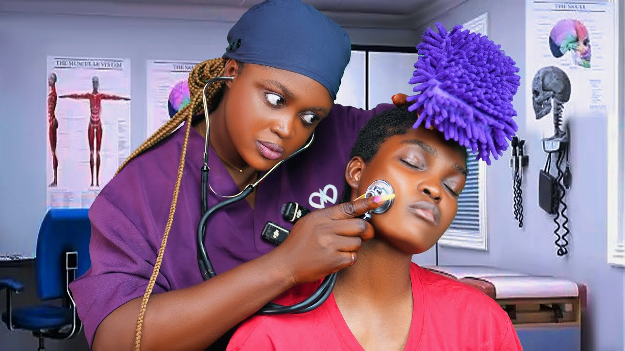 ASMR soft spoken Chiropractic Adjustment,long nails detailed scalp ...