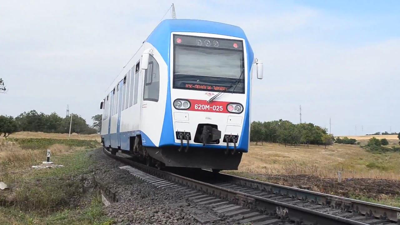 PESA 620M-025 сообщением Запорожье-1-Бердянск! - YouTube