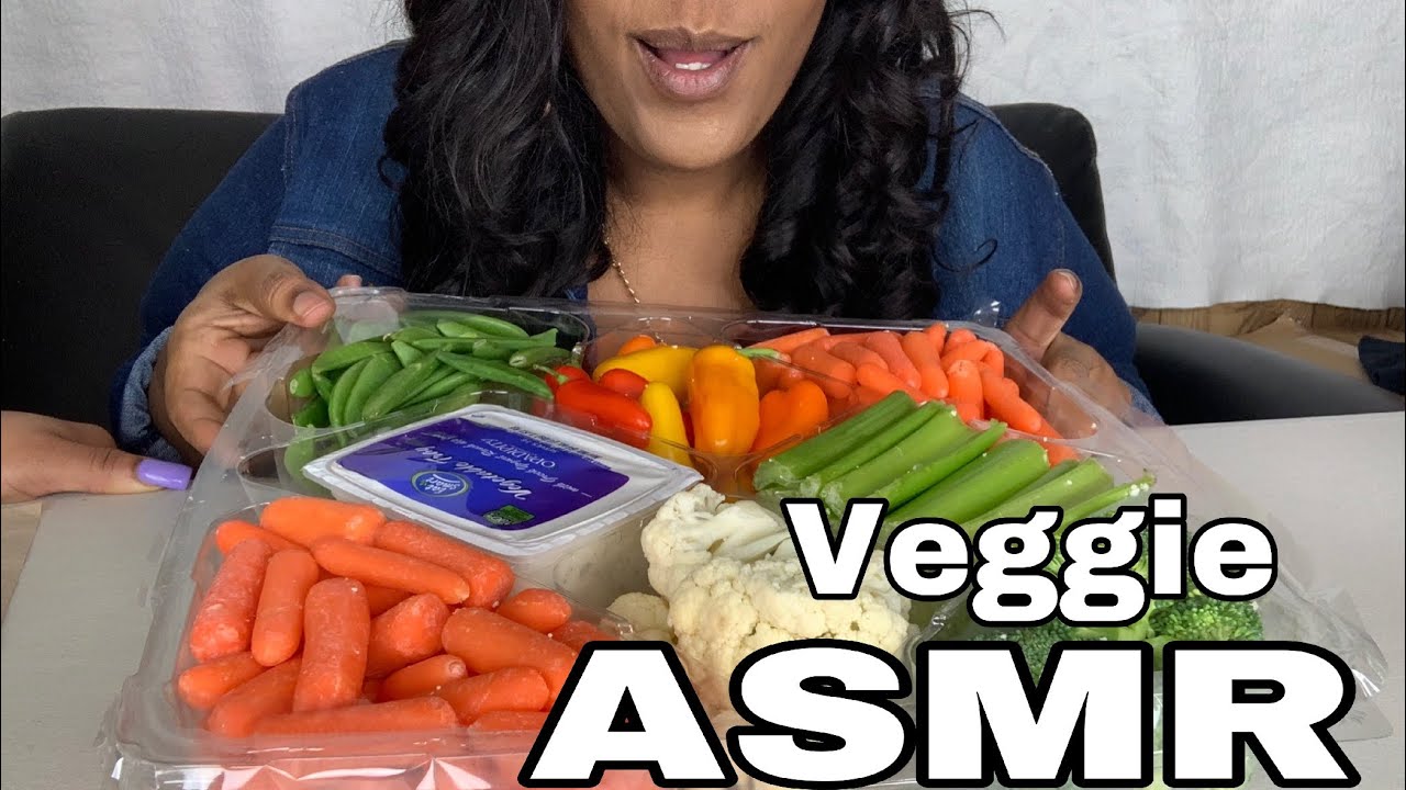 AMSR VEGETABLES| ASMR VEGGIES | ASMR VEGETABLE PLATTER| EAT WITH DARN ...