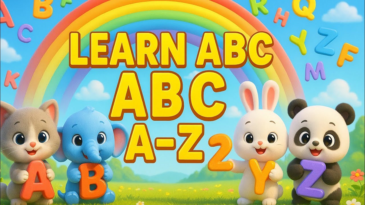 Learn ABC from A to Z with Cute Animals 🅰️🅱️🅲 | Alphabet Song for Kids ...