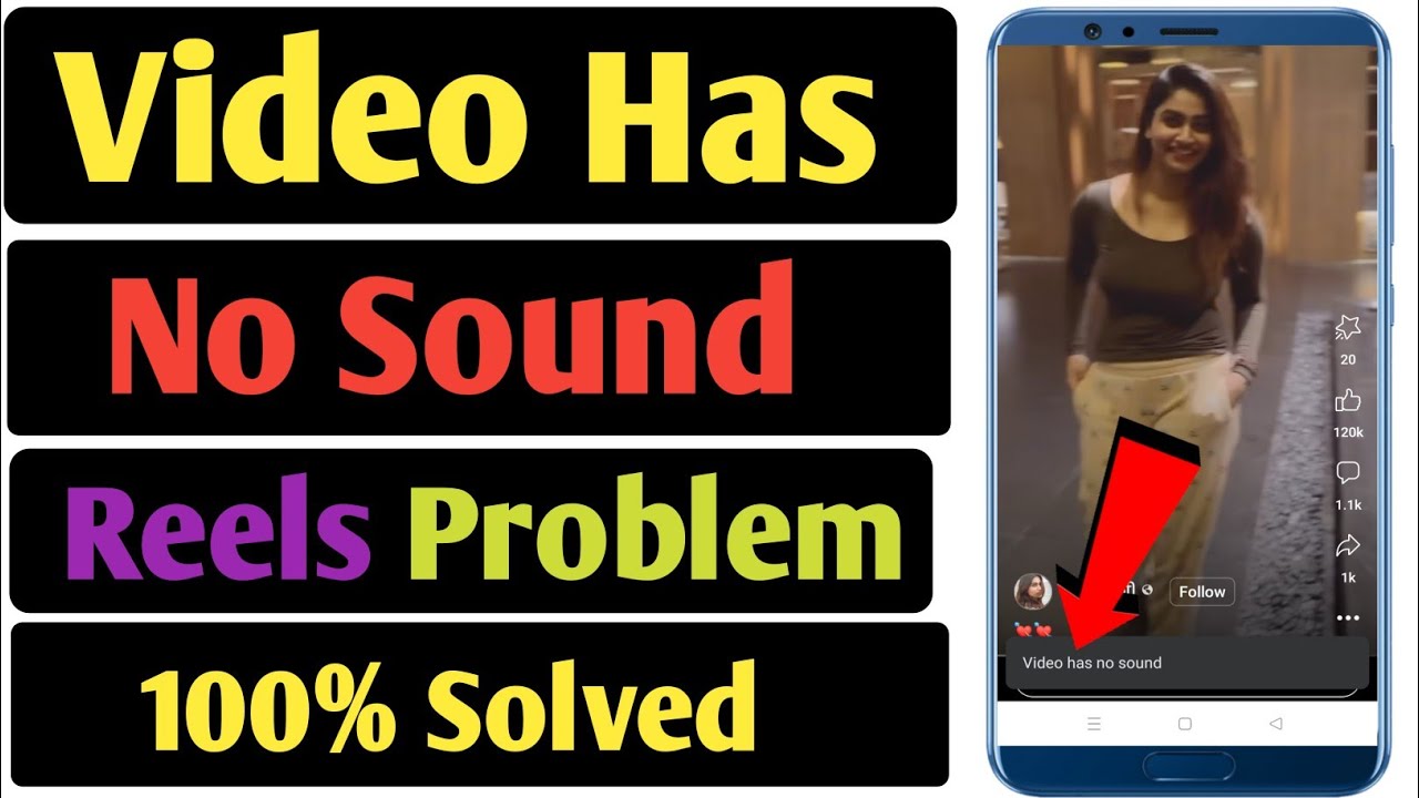 Reels video has no sound problem solve | Fix video has no sound problem ...